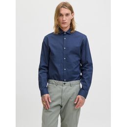 Jack & Jones JACK & JONES Herren Langarmhemd "JPRBLAPARKER DETAIL L/S SHIRT NOOS", schwarz, Gr. XL, unifarben, Web, Obermaterial: 100% Baumwolle, Hemden