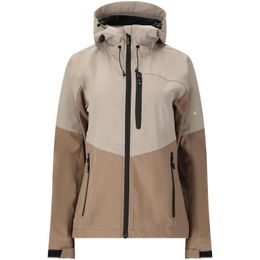 WHISTLER Damen Softshelljacke "Rosea V2"beige, braun, Gr. 38, unifarben, 100% Polyester, Jacken, mit wasserabweisender Beschichtung