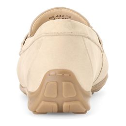 Gabor Damen Mokassin "FLORENZ", Gr. 35, beige, Nubukleder, unifarben, Schuhe, Komfortschuh, Bequemschuh, Slipper in Weite G (=weit)