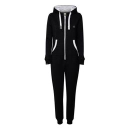 oxmo Damen Overall "Overall OXBenna", schwarz, Gr. L, Obermaterial: 60% Baumwolle CO. 40% Polyester PES., Overalls