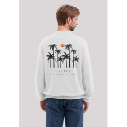 F4NT4STIC Herren Sweatshirt "Escape Discover the World Palm Trees", wei&szlig;, Gr. M, Obermaterial: 80% Baumwolle, 20% Polyester, Sweatshirts, Discover