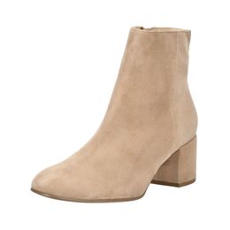 Högl HÖGL Damen Stiefelette "Högl Stiefelette Veloursleder", Gr. 38, beige, Veloursleder, Schuhe
