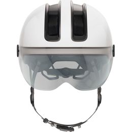 Abus Fahrradhelm "HUD-Y ACE", M Kopfumfang: 54cm - 58cm, wei&szlig;, Helme