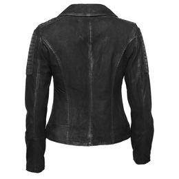 Maze Damen Lederjacke "42021147", schwarz, Gr. M, Obermaterial: 100% Lammleder; Innenfutter: 100% Baumwolle; &Auml;rmelfutter: 100% Polyester, Jacken