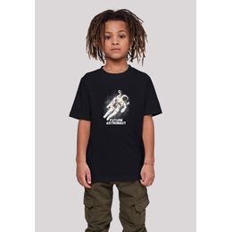 T-Shirt F4NT4STIC "NASA Future Astronaut", Mädchen, Gr. 110/116, schwarz, Obermaterial: 100% Baumwolle, regular fit, Rundhals, ohne Bündchen, Shirts, Premium Qualität