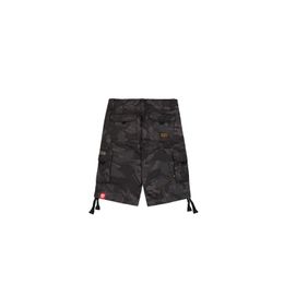 Herren Shorts "Jet Short Camo", schwarz, Gr. 28, Alpha Industries, Obermaterial: 100% Baumwolle. Futter: 100% Baumwolle, Hosen