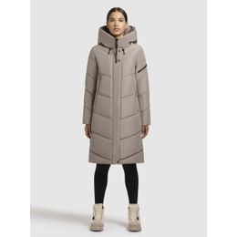 Khujo Damen Steppmantel "JANGE", beige, Gr. S, unifarben, 100% Polyester, Mäntel