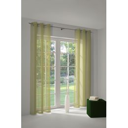 Vorhang WIRTH, B:132cm H:150cm, gr&uuml;n, Obermaterial: 66% Polyester, 34% Baumwolle, Wohnzimmer, Gardinen, "LORCA"