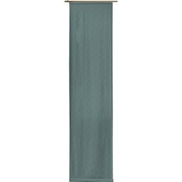 Schiebegardine WIRTH, B:60cm H:145cm, blau, Jacquard, Baumwolle, Polyester, Wohnzimmer, Gardinen, "Torbole"