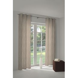 Vorhang Adam, B:145cm H:145cm, braun, Jacquard, Baumwolle (Bio-Baumwolle), Wohnzimmer, Gardinen, "Easy Diamond", aus 100% Bio-Baumwolle