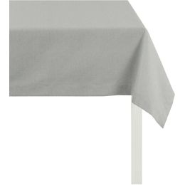 Tischdecke Apelt, B:140cm L:250cm, grau, Baumwolle, Polyester, Tischdecken, "ALASKA, LOFT STYLE, Rips Uni"