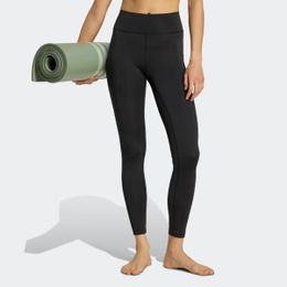 Damen Trainingstights "All Me Ess 1/1", schwarz, Gr. M, adidas Performance, Obermaterial: 85% Polyester, 15% Elasthan, Hosen