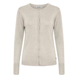 oxmo Damen Cardigan "Strickcardigan OXHlin", grau, Gr. S, Obermaterial: 80% Viskose CV. 20% Nylon NY., Strickjacken