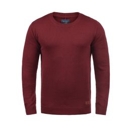 Blend Herren Strickfleece-Pullover "Strickpullover BHLars", rot, Gr. XXL, Obermaterial: 50% Baumwolle CO. 50% Polyester PES., Pullover