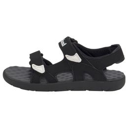 Timberland Kinder Sandale "PERKINS ROW BACKSTRAP SANDAL", Gr. 39, schwarz-wei&szlig;, Synthetik, Schuhe, mit Klettverschlu&szlig;