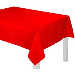 Tischdecke WIRTH, B:130cm L:220cm, rot, Polyester, Tischdecken, "Lahnstein"
