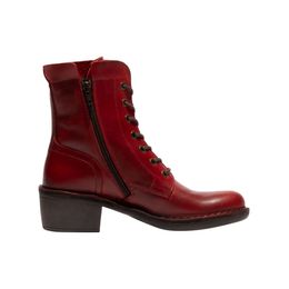 Fly London Damen Schn&uuml;rstiefelette "Fly London Stiefelette Leder", Gr. 39, rot, Leder, Schuhe