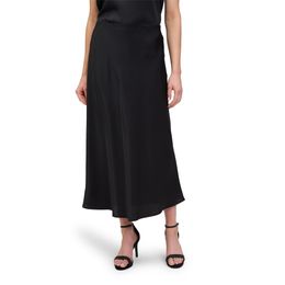 Vera Mont Damen Maxirock "Damen Satinrock wadenlang", schwarz, Gr. 44, Satin, Obermaterial: 100% Polyester., Röcke, Material