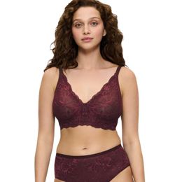 Triumph Damen B&uuml;gelloser BH "Amourette Charm T", Gr. 70, lila, Spitze, Obermaterial: 70% Polyamid, 28% Elasthan, 2% Modal, BHs, Stretch-Spitze,