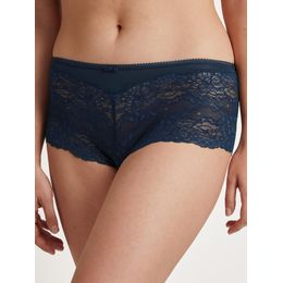 Calida Damen Panty "Sensual Secrets", Gr. L, blau, Single Jersey, Obermaterial: 57% Viskose, 38% Baumwolle, 5% Elasthan, unifarben, Unterhosen, mit