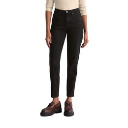 Marc O'Polo MARC O'POLO Damen Slim-fit-Jeans "aus Organic Cotton Stretch", schwarz, Gr. 29, unifarben, Obermaterial: 94% Baumwolle, 4% Elastomultiester, 2%