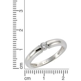 Firetti Damen Fingerring "Schmuck Geschenk Silber 925 Damenring Verlobungsring Solit&auml;r", 58, Silber 925 (Sterlingsilber), 1,9mm, silber, Silber 925