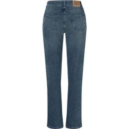 MAC Damen Stretch-Jeans "Melanie", blau, Gr. 46, Denim/Jeans, Obermaterial: 70% Baumwolle, 17% Polyester, 11% Lyocell, 2% Elasthan, Jeans, Gerade