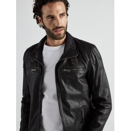 JCC Herren Lederjacke "51195", braun, Gr. 48, Oberstoff: 100% Lammleder; Futter: 100% Polyester, Jacken