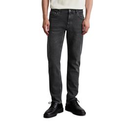 Marc O'Polo MARC O'POLO Herren Regular-fit-Jeans "aus elastischem Soft-Touch-Denim", grau, Gr. 32, unifarben, Obermaterial: 98% Baumwolle, 2% Elasthan, Jeans