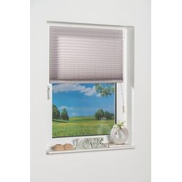 Plissee K-home, B:40cm H:130cm, grau, Obermaterial: 100% Polyester, Badezimmer, Plissees, "COMO"
