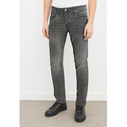 Jack & Jones JACK & JONES Herren Slim-fit-Jeans "JJIGLENN JJORIGINAL SQ 650", grau, Gr. 29, Abriebeffekte, Denim/Jeans, Obermaterial: 76% Baumwolle, 22%