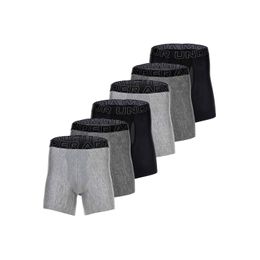 Under Armour Herren Boxershorts "Boxershort UA PERFORMANCE TECH - SOLID 6 IN 6PK 6er Pack", Gr. 4XLschwarz, grau, Obermaterial: 90% Polyester Pol.