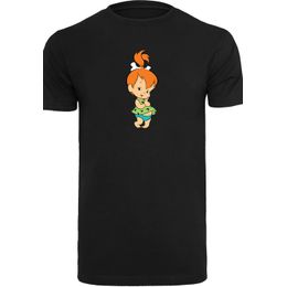 F4NT4STIC Damen T-Shirt "Pebbles Feuerstein", schwarz, Gr. XS, Obermaterial: 100% Baumwolle, Shirts, Herren,Premium Merch,Regular-Fit,Basic,Bedruckt