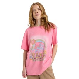 Roxy Damen Oversize-Shirt "Sunnyoversize Optic Wash", rosa, Gr. S, Obermaterial: 100% Walkfrottier;, Shirts