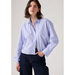 Levi's LEVI'S Damen Hemdbluse "CROPPED HARLIE SH"bronski stripe ampar, Gr. L, gestreift, Web, Obermaterial: 100% Baumwolle, Blusen, Klassischer