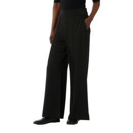 comma, COMMA Damen Jogger Pants, schwarz, Gr. 34, unifarben, Web, Obermaterial: 97% Polyester, 3% Elasthan, Hosen, mit weitem Bein, Sommerhose