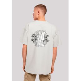 F4NT4STIC Damen T-Shirt "Wickie und die starken M&auml;nner", grau, Gr. XS, Obermaterial: 100% Baumwolle, Shirts, Nostalgie, Retro Print, Kinderserie