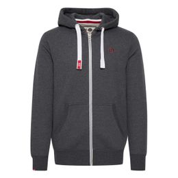 !Solid SOLID Herren Kapuzensweatjacke "Kapuzensweatjacke SDBennZip", grau, Gr. S, Obermaterial: 50% Baumwolle CO. 50% Polyester PES., Sweatjacken