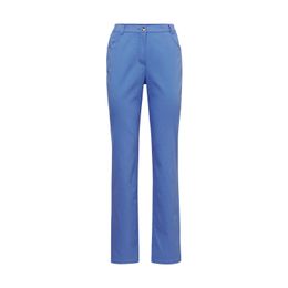 GOLDNER Damen 2-in-1-Hose "Baumwollhose mit Teildehnbund", blau, Gr. 54, Obermaterial: 84% Baumwolle CO. 14% Polyamid PA. 2% Elasthan EL., Hosen, Ohne