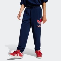 Mädchen Sporthose "SWEATPANTS", blau, Gr. 152, adidas originals, Obermaterial: 100% Baumwolle, Hosen