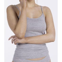 Nina von C. Damen Achseltop "Light & Easy", Gr. 36, silber, Obermaterial: 95% Modal, 5% Elasthan, meliert, Unterhemden, basic, weich, atmungsaktiv,