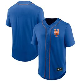 Fanatics Herren Baseballtrikot "Fanatics Trikot New York Mets Core Foundation", blau, Gr. XL, 100% Polyester, Trikots