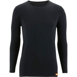 Bruno Banani Herren Unterhemd "Warm Up", Gr. XL, schwarz, Obermaterial: 93% Baumwolle, 7% Elasthan, unifarben, Unterhemden, mit kontrastfarbenen