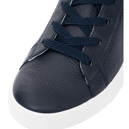 Ara Damen Sneaker "ROM", Gr. 8, blau, Glattleder, kontrastfarbene Details, Schuhe, Schn&uuml;rschuh, Retro Sneaker, Komfortschuh in Bequemweite G (= weit)