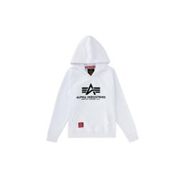 M&auml;dchen Hoodie "Basic Hoodie BL K", wei&szlig;, Gr. 16, Alpha Industries, Obermaterial: 80% Baumwolle, 20% Polyester, Sweatshirts