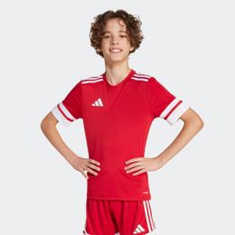 Jungen Fußballtrikot "SQUA25 JSY Y", rot, Gr. 116, adidas Performance, Obermaterial: 100% Polyester, Trikots