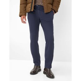 Brax Herren Chinohose "Style EVEREST", blau, Gr. 25, Web, 77% Baumwolle, 20% Lyocell, 3% Elasthan, Hosen