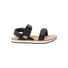 Jack Wolfskin Herren Outdoorsandale "ECOSTRIDE 2 SANDAL M", Gr. 7grafit, Webbing Insole Main Material Lining Sole, Schuhe