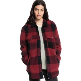 Roxy Damen Karohemd "CHECK JACKET", rot, Gr. S, Obermaterial: 100% Polyester, Hemden