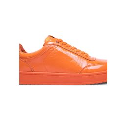 N91 Herren Sneaker "Court M AX", Gr. 42, orange, Lackleder, Schuhe